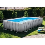 Intex 24' x 12' x 52 Ultra Frame Rectangular Above Ground Swimming Pool ...