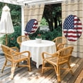 Baseball American Flag Outdoor Curtains for Patio, Rustic Wood Grain ...