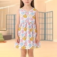 Coerni Girls Easter Funny Print Dress Crewneck Sleevelss Tank Dress ...