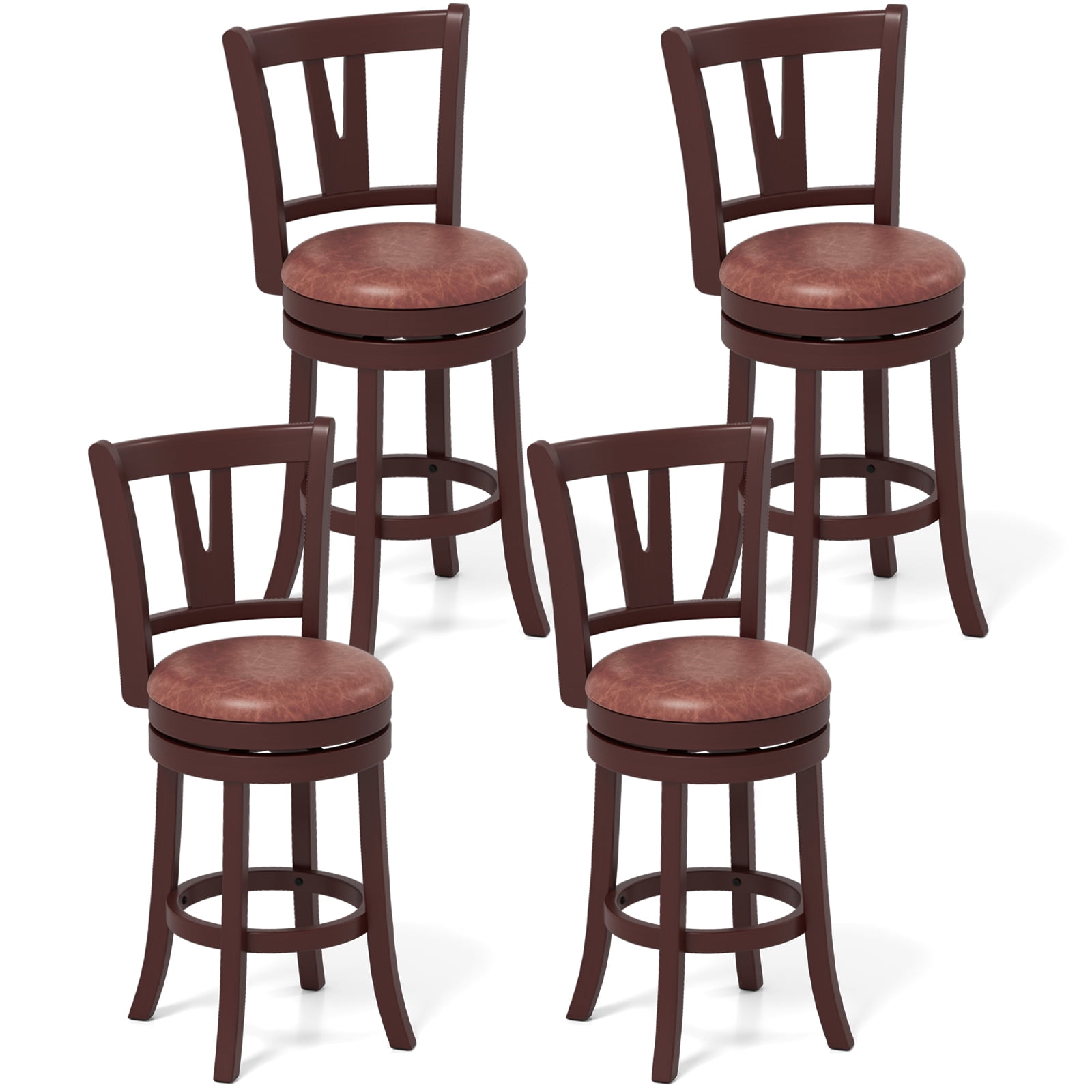 Click here for Gymax 26 Counter Height Swivel Barstools Set Of 4... prices