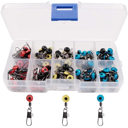 60pcs150pcs3 Sizes Fishing Line Sinker Slider Tackle Box Kit with High ...