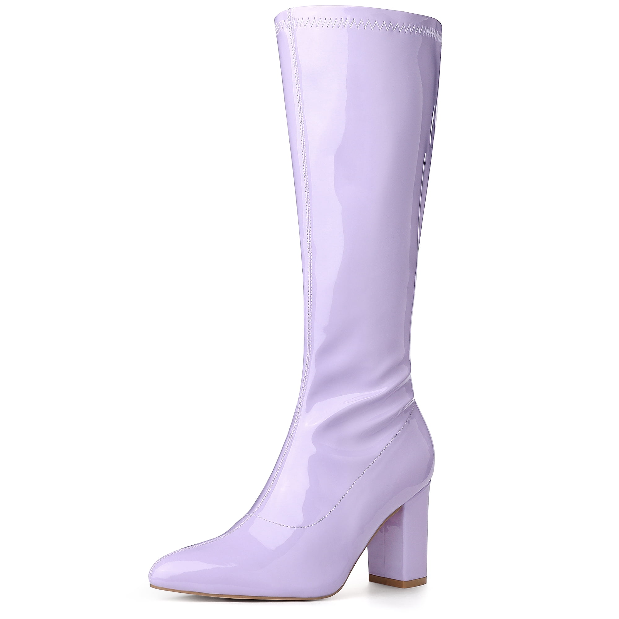 Click here for Blissful Step Womens Gogo Boot Block Heels Knee Hi... prices