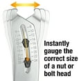 Tradespro Nut and Bolt Head Sizer, Gauge 5/16" – 1" and 8mm – 25mm ...