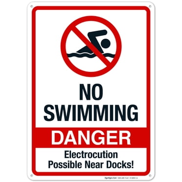 Attention When Lightning Is Visible You Must Exit The Pool Sign, Pool ...