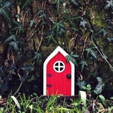 ZOELNIC Mini Elf Door, Miniature Fairy Gnome Home, Elf Home Door ...