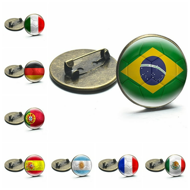 Brazil Flag Button
