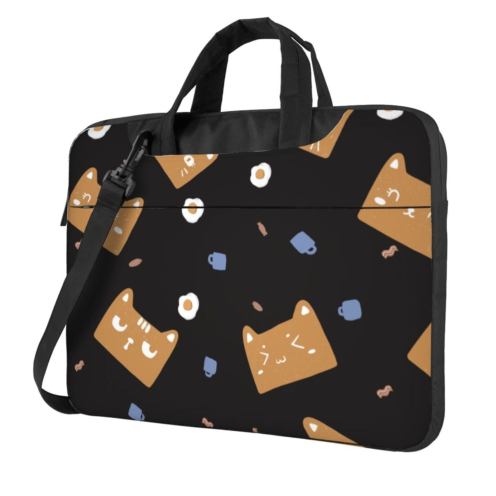 Cat Face Print Laptop Bag, 14 inch Laptop or Tablet, Business Casual ...
