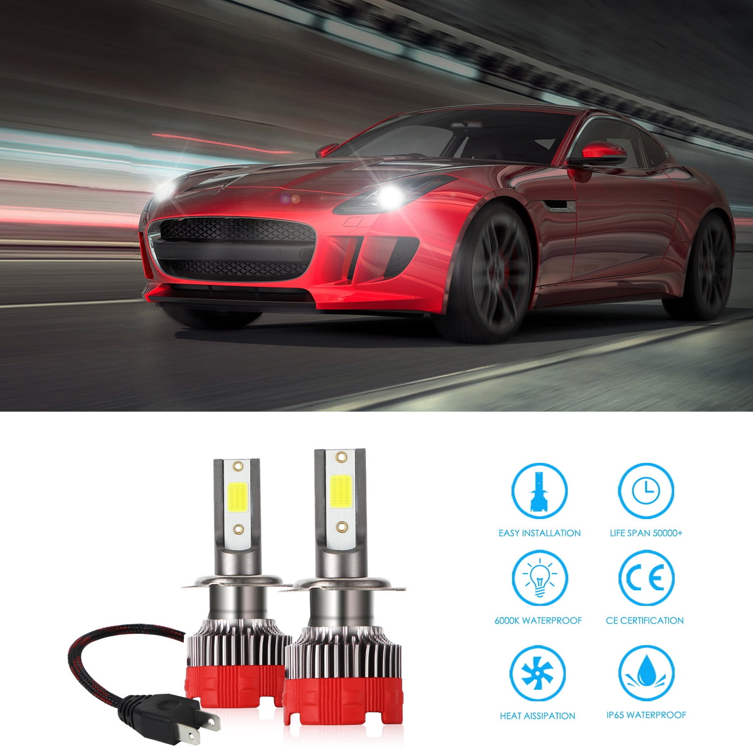 Click here for Amdohai H7 Led Headlight Bulb 2pcs High Performanc... prices