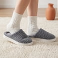 BLISSFUL STEP Women's Warm House Shoes Unisex Comfy Fuzzy Slip-On House ...