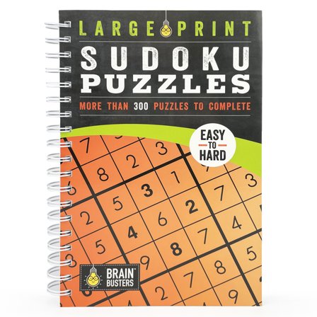 Garb Media Group 500 Sudoku Puzzles for Adults, Large Print, Spiral ...