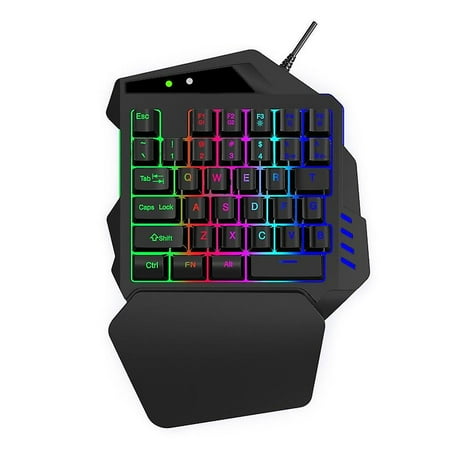 V500 35 Keys Rgb Left Hand Gaming Keyboard Analog Controller Input One ...