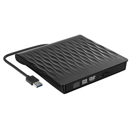 External Cd Dvd Drive, Usb 3.0 Slim External Cd Dvd Rewriter (black ...