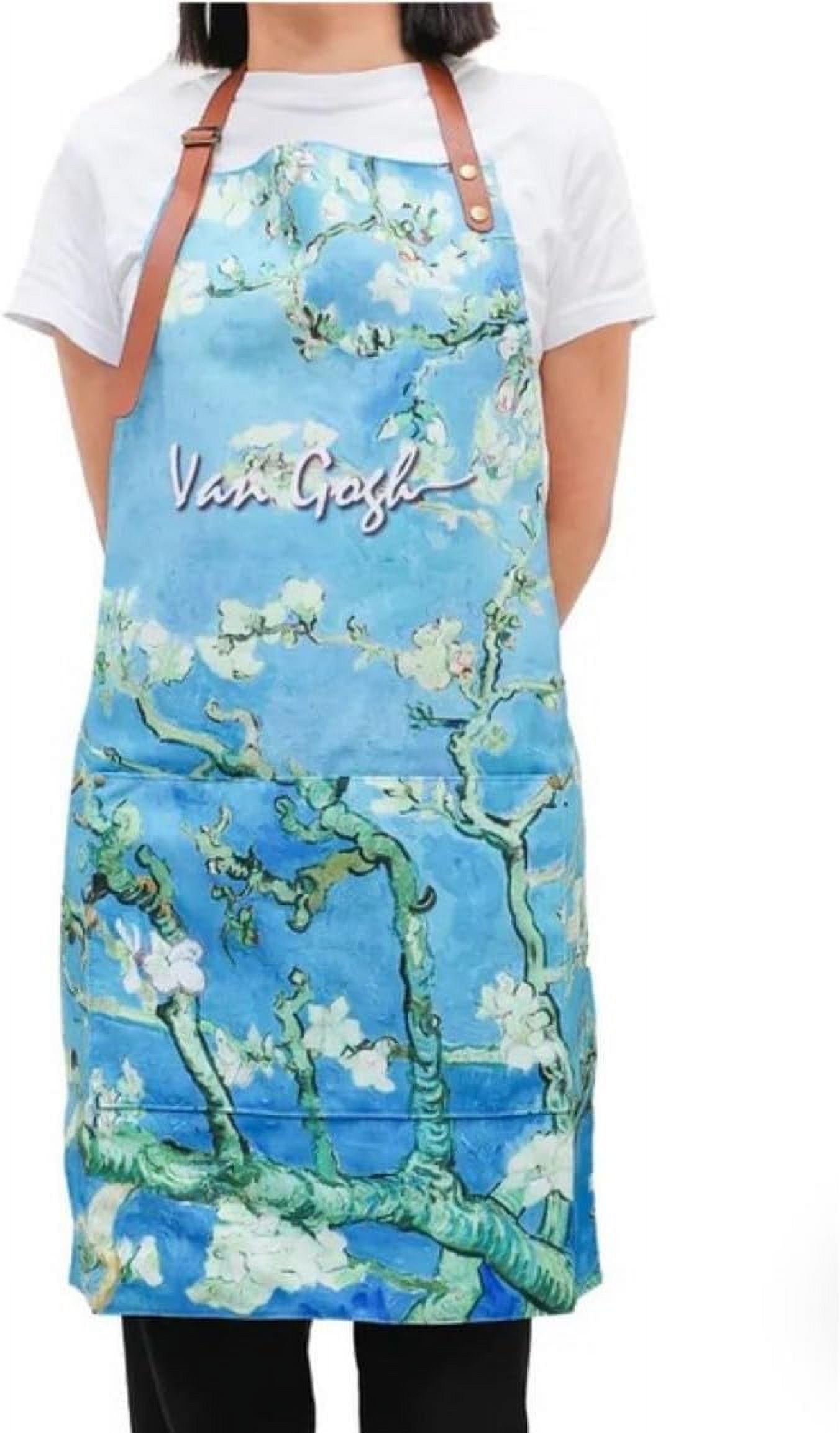 Adjustable Apron with Van Gogh Design, Perfect for Cooking, Baking ...