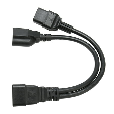 IEC320 C20 To IEC320 C19 And 5-15R Power Cord, 12.6in Plug And Play Male To Female Power Cord ...