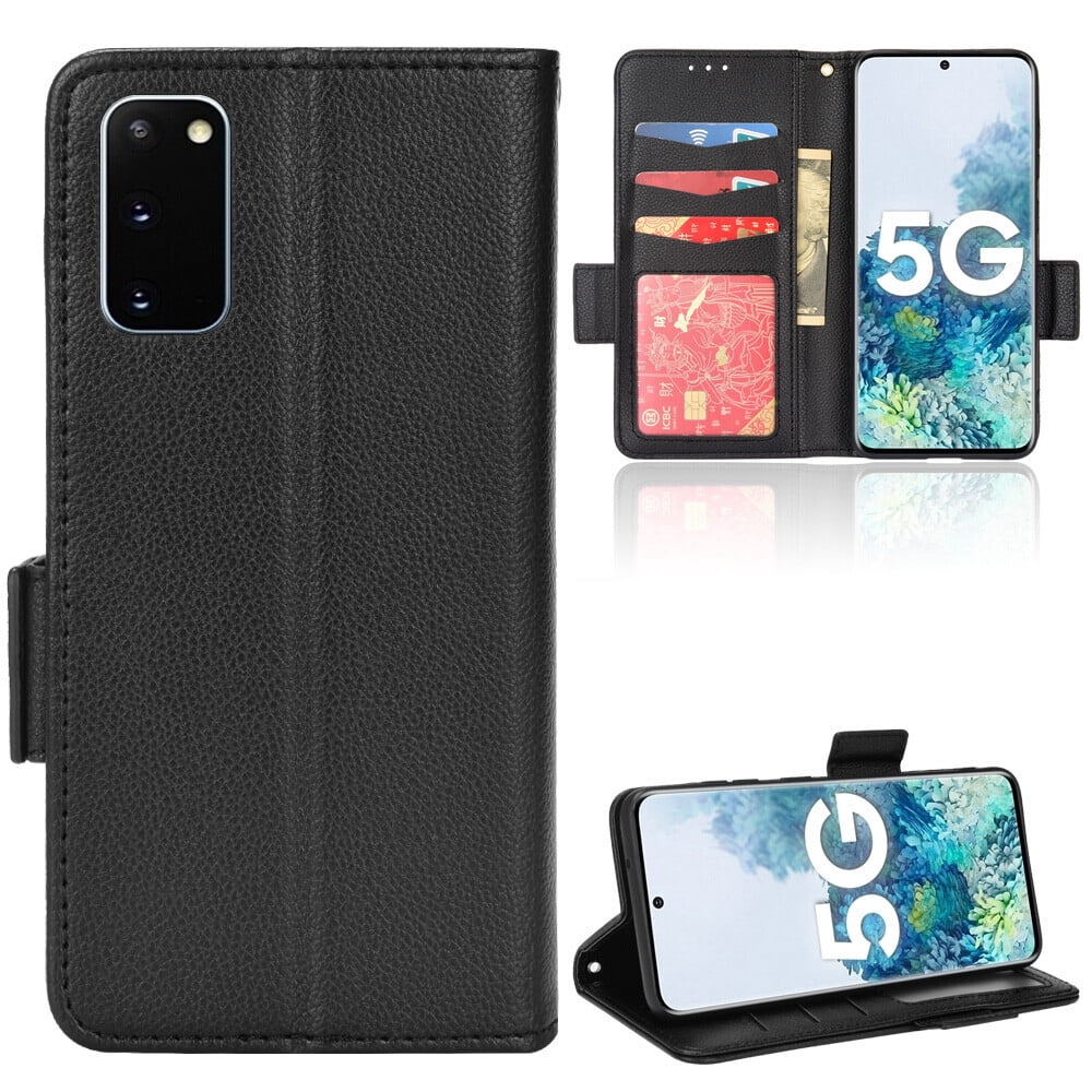 Samsung Galaxy S20 5G Case , PU Leather Flip Cover Card Slots Magnetic ...