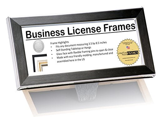 Executive Collection Business License Frame - Stainless Steel ...