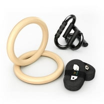 Titan Fitness Gym Exercise Rings, Multi-Functional, Wooden Grip, 31 ...