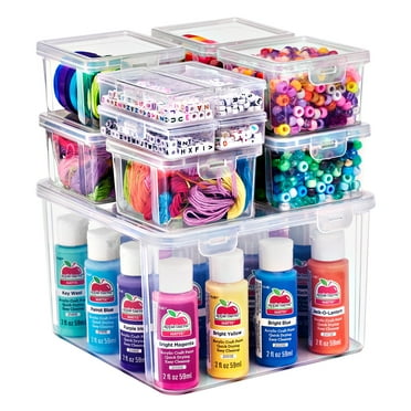 ArtBin 12x12 Inch Storage Box with Handle: Large Clear Craft Project ...