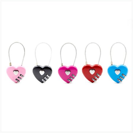 Volkmi Heart-shaped peach heart combination lock luggage combination ...