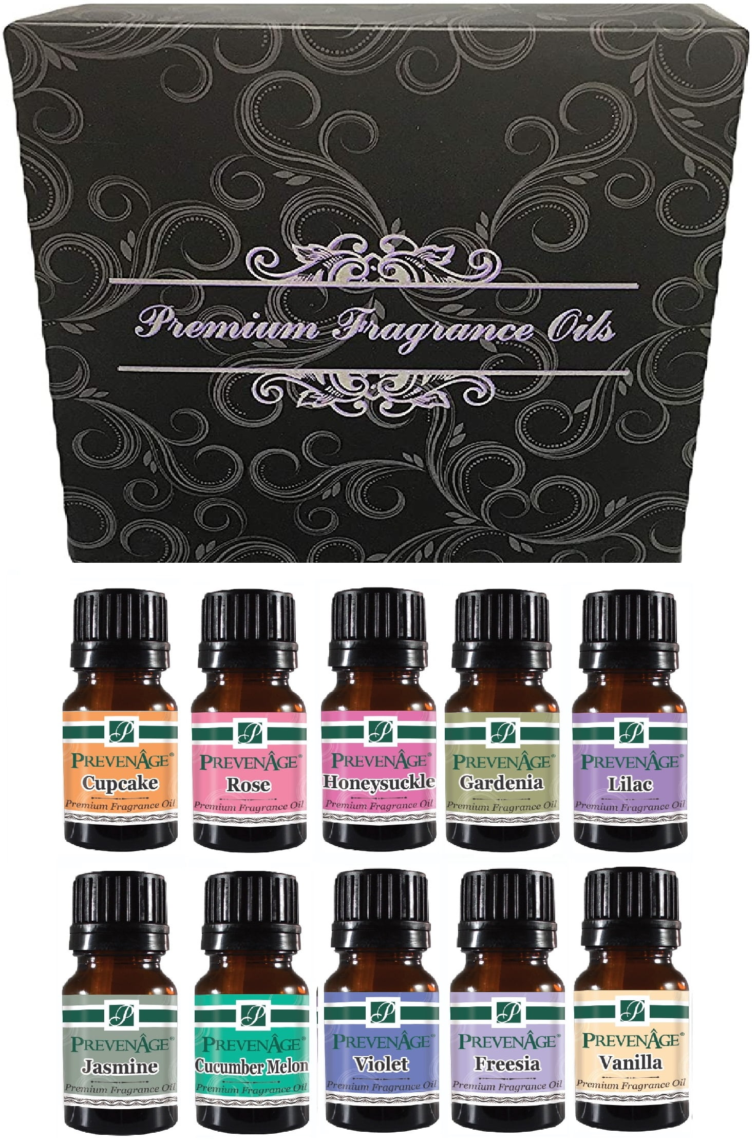 Fragrance Oil Gift Set of 10 Aromatic Scented Perfume Oil Gift Set of ...