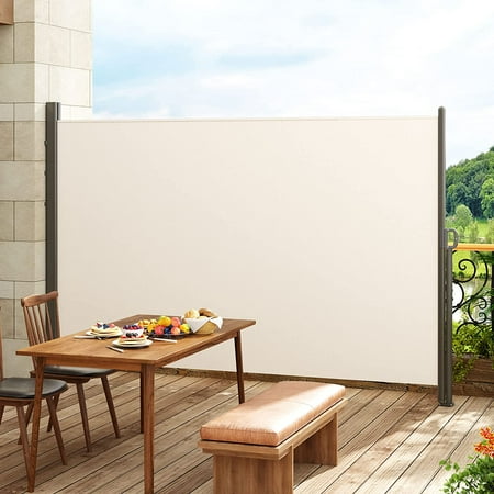 79 inches Retractable Side Awning Patio Folding Side Screen Awning ...