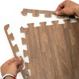 Sorbus Interlocking Floor Mat Wood Grain Print - Multipurpose Foam Tile ...