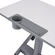 Luxor 626-STUDENT-P44" Student Pneumatic Height Adjustable Desk - Gray ...