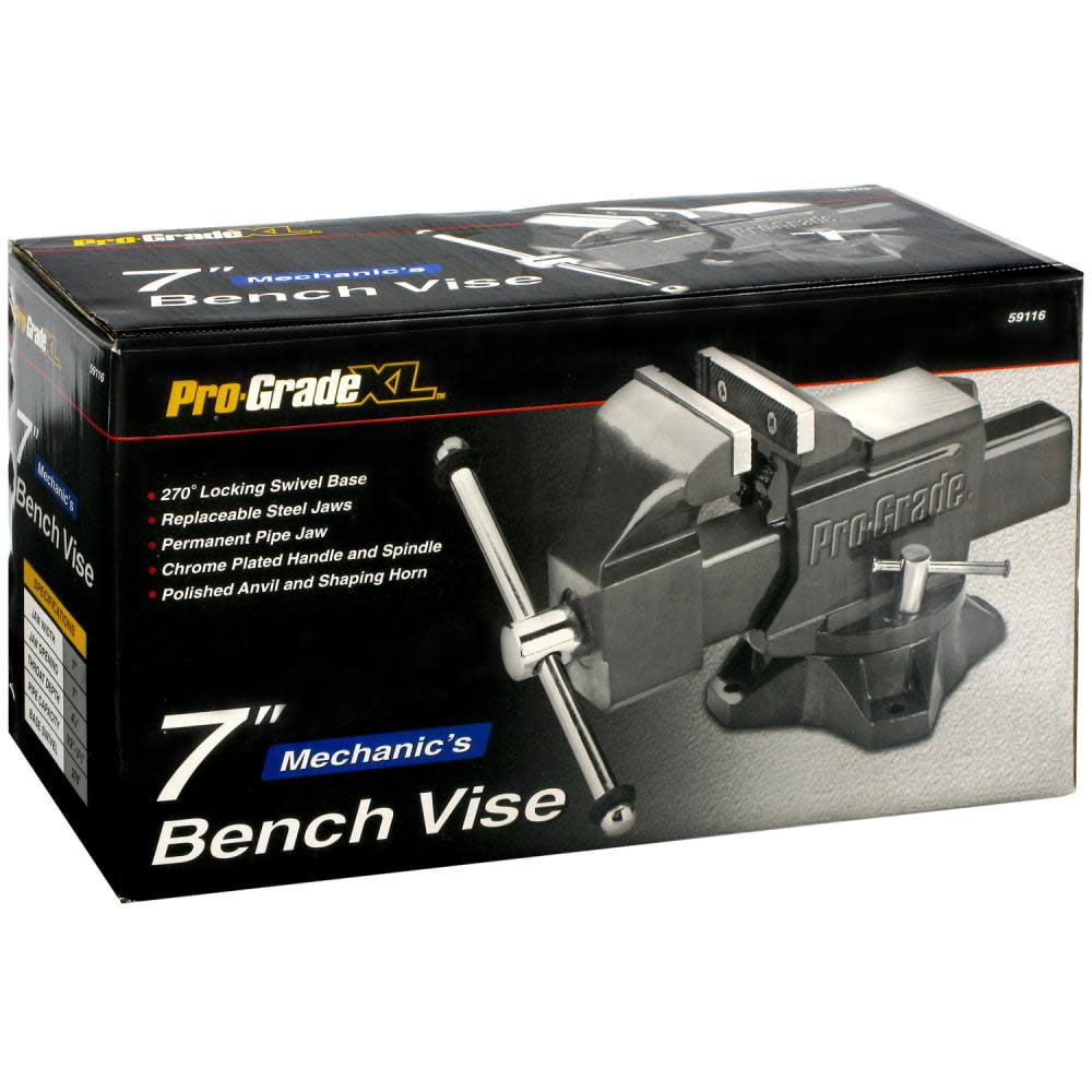 Allied International Prograde 7In Mechanics Bench Vise - Walmart.com