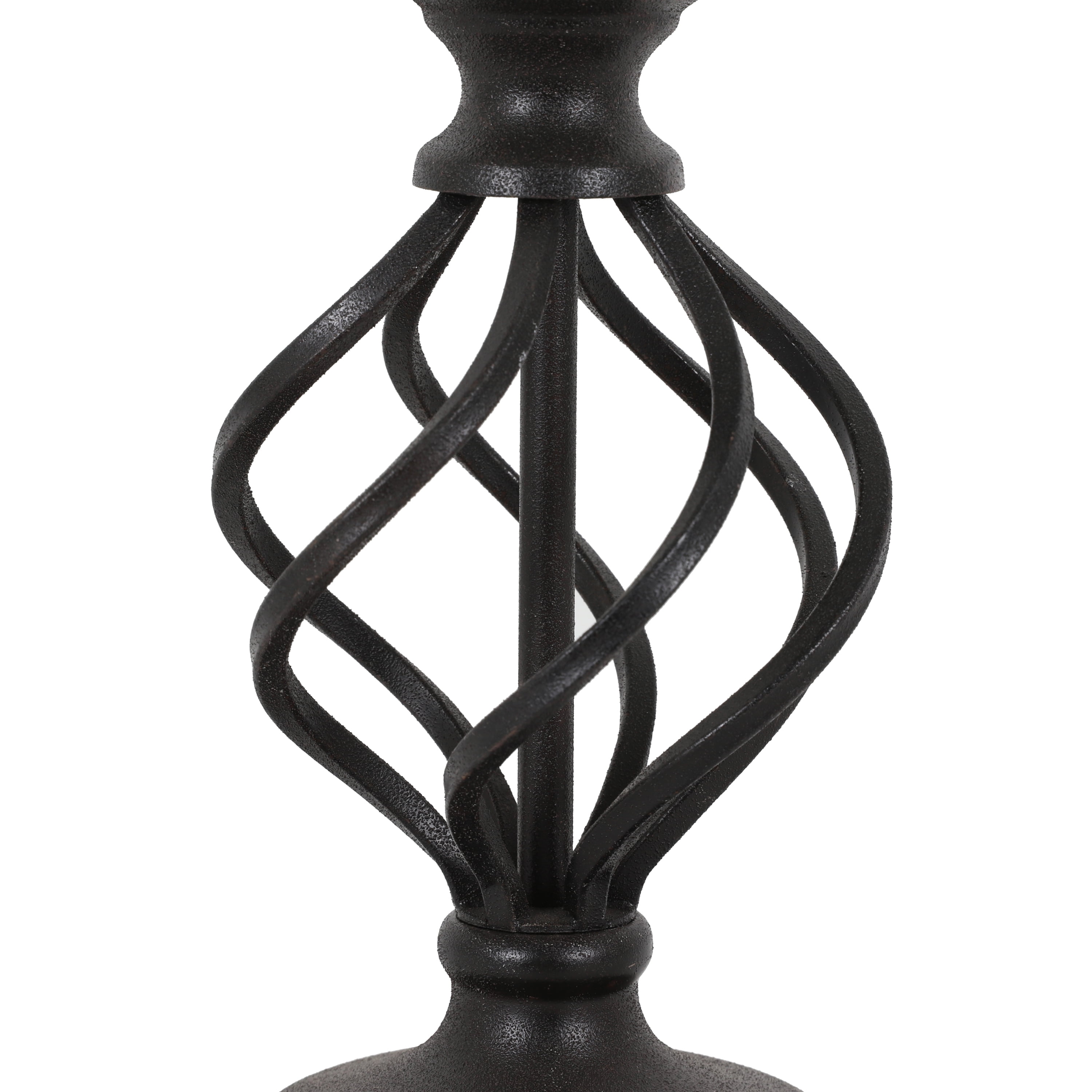 Better Homes & Gardens Metal Swirl Caged Accent Lamp Base, Bronze Finish
