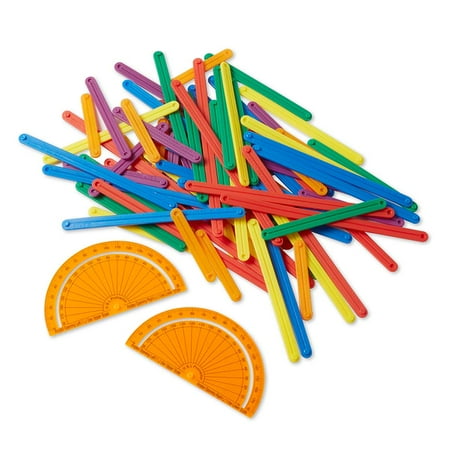 hand2mind AngLegs Geometry Set with Cards and Protractors, Explore ...