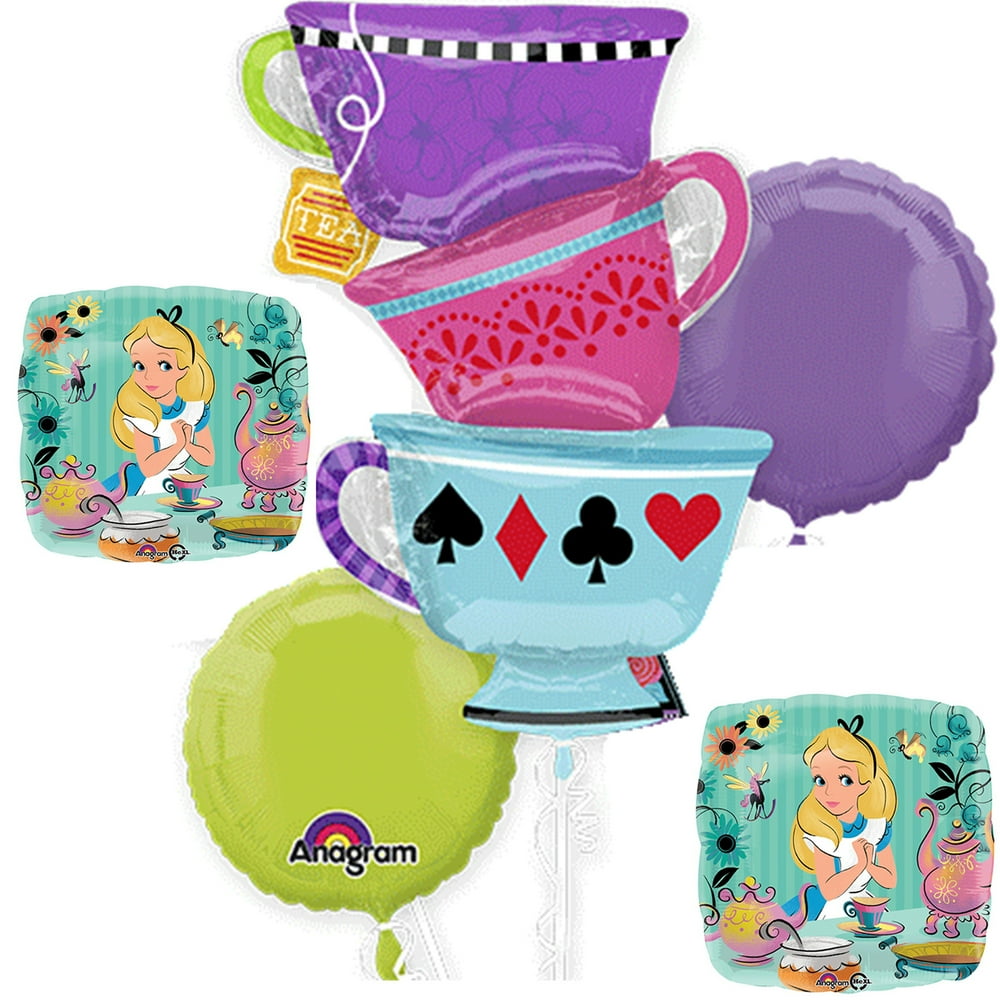 Alice Wonderland Balloon Bouquet Set - Walmart.com - Walmart.com