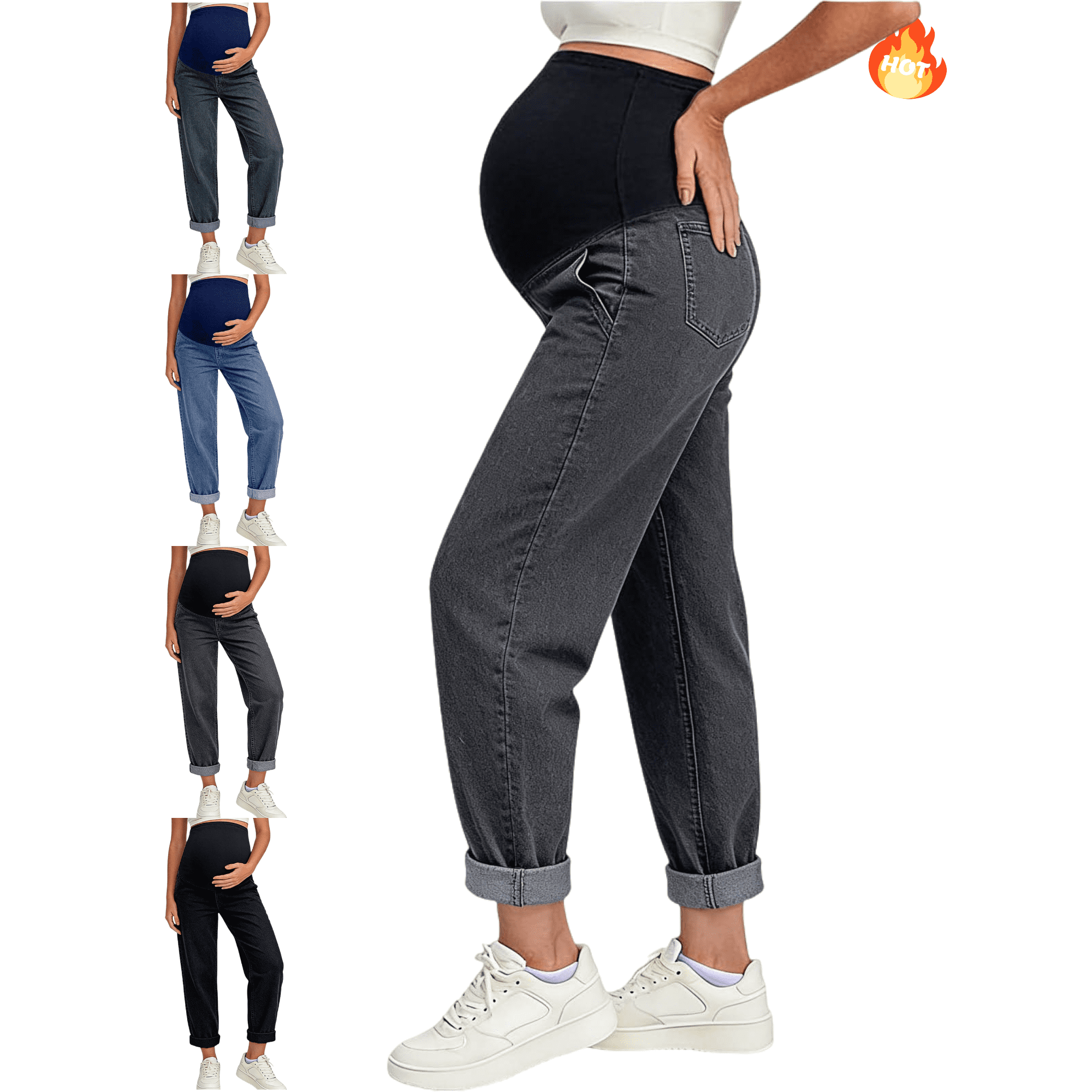 Click here for Mifsaly Maternity Jeans Women Over The Belly Pregn... prices