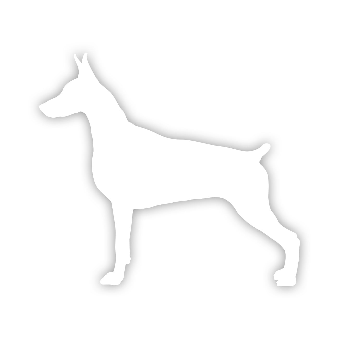 Doberman Pinscher Sticker Decal Die Cut - Self Adhesive Vinyl ...