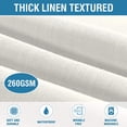 Linen Textured Tablecloth 54 x 108 Inch, Premium Solid Waterproof Spill ...