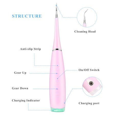 Scaler Calculus Removal Tool Electric Plaque Remover Portable Electric ...