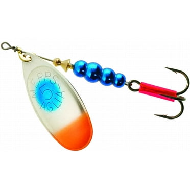 Mepps Aglia Plain Treble Fishing Lure, Blue, 1/8th Oz - B1 BLP ...