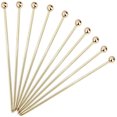10pcs Cocktail Sticks Set Stainless Steel Fruit Sticks,Reusable Drink ...