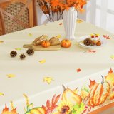Sevenstars Orange Fall Tablecloth Pumpkin Thanksgiving Table Cloth ...