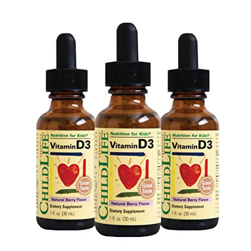 Child Life Essentials Organic Vitamin D3, Natural Berry Flavor, 1oz ...