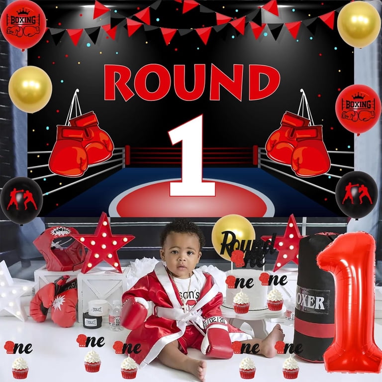 Sports Theme Party Pack KEFAN Boxing Birthday Party Supplies - Complete ...