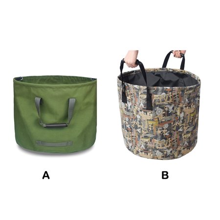 Large Capacity Leaves Grasses Garbage Bag Handles Garden Garden Lawn ...