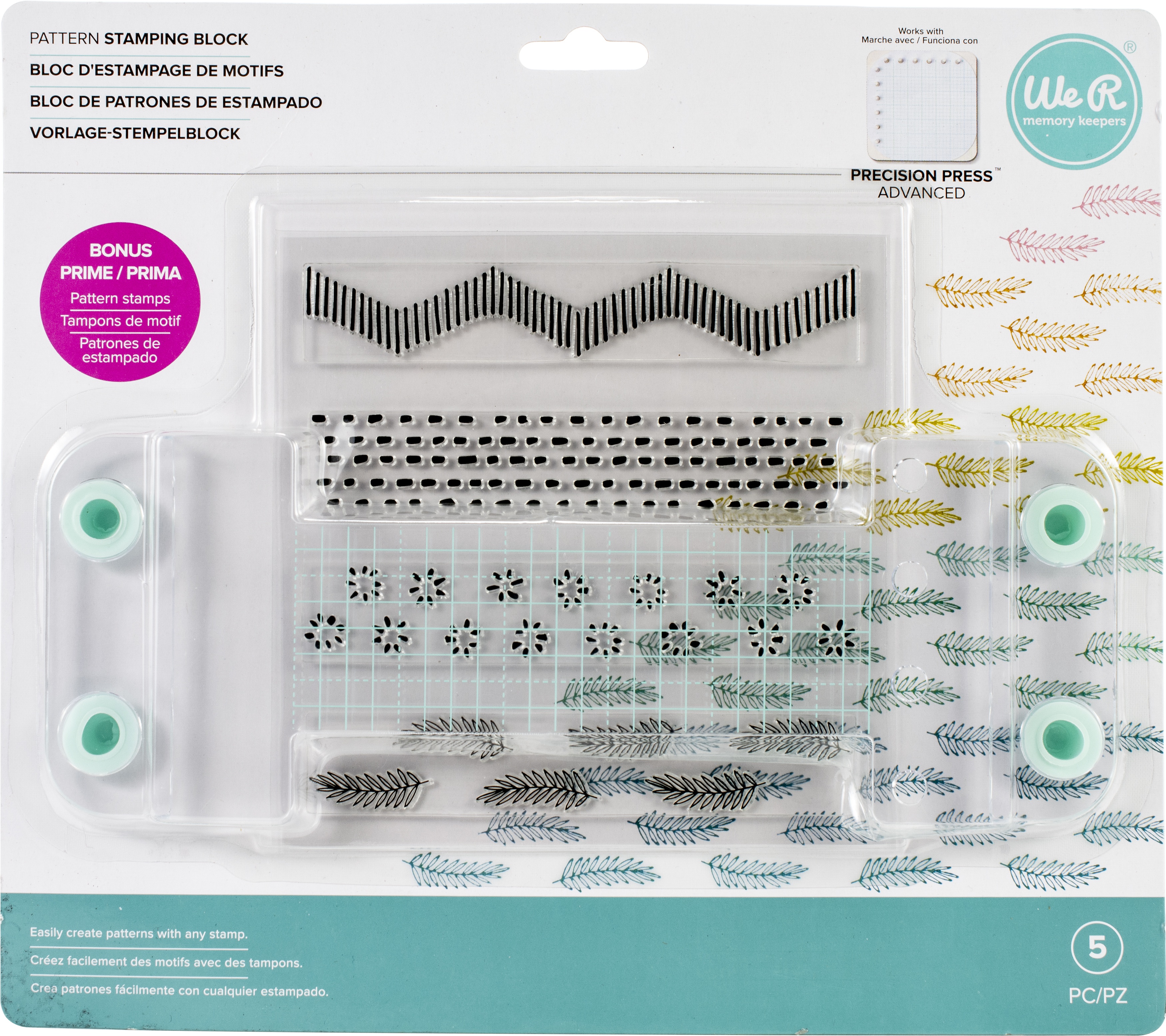 We R Memory Keepers Pattern Stamping Block 5pcs- - Walmart.com