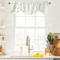 Cartoon Lemons Tie Up Valance Curtains Summer Fruit Leaf Pastoral Plant ...