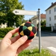 1PCS Colorful Soccer-Shaped Footbag for Adults, 2026 Handmade Sand ...