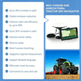 Agricultural tractor, harvester navigation 7-inch automatic driving GPS ...