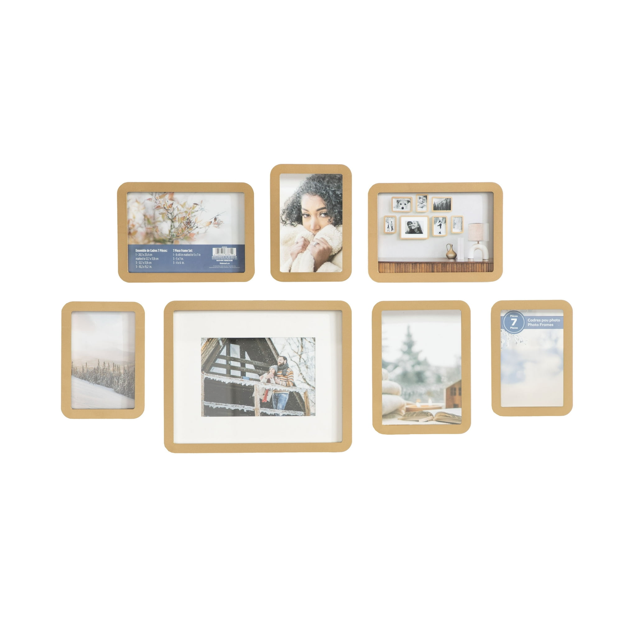 Click here for Designovation Boba 7pc Gold Gallery Picture Frame... prices