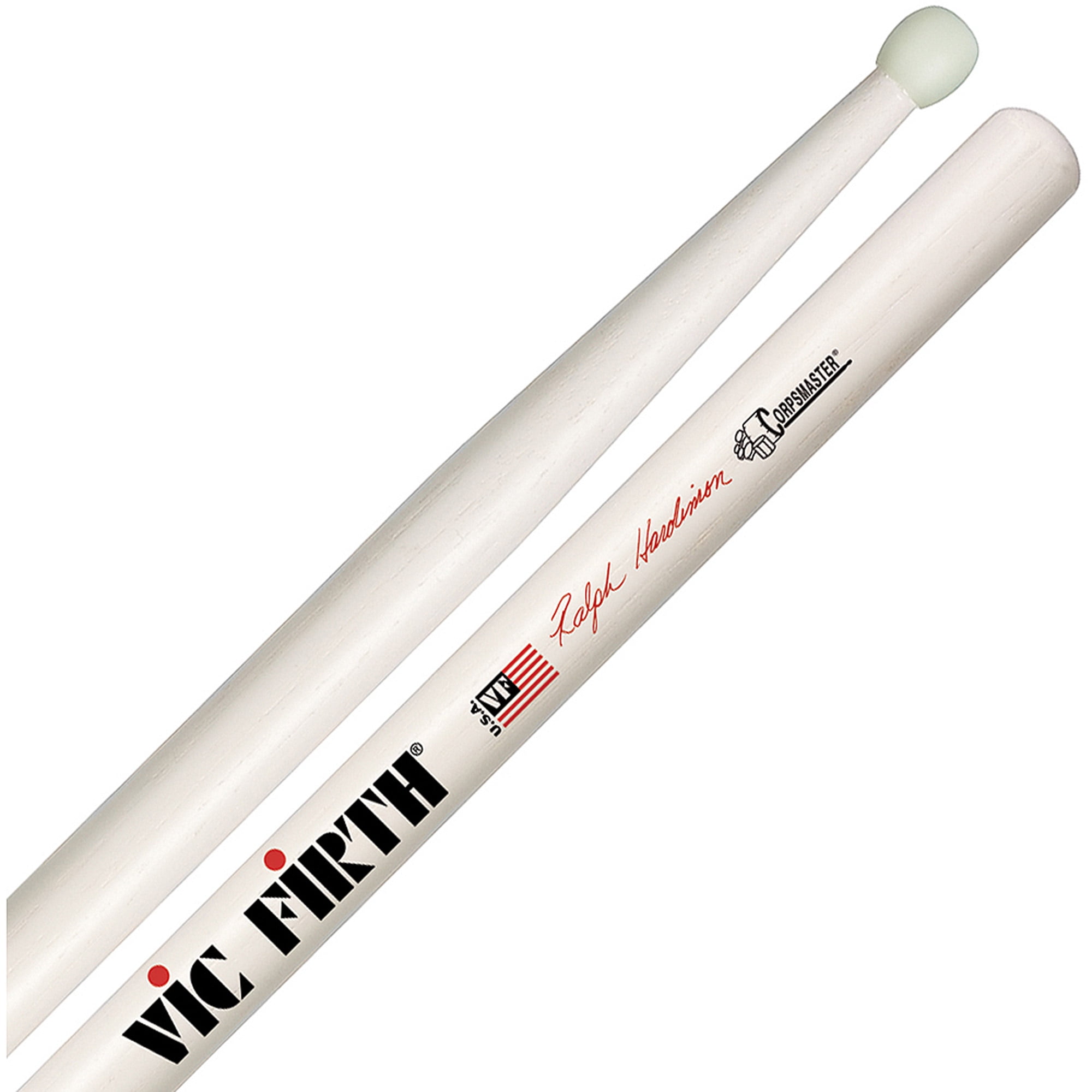 Vic Firth Corpsmaster Ralph Hardimon Nylon Tip Snare Sticks - Walmart.com