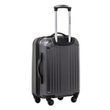 Jetstream 20-inch Hardside Rolling Spinner Carry-on Luggage, Charcoal ...