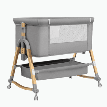 Evolur Lullaby Portable Bassinet With Wheels, Beige - Walmart.com