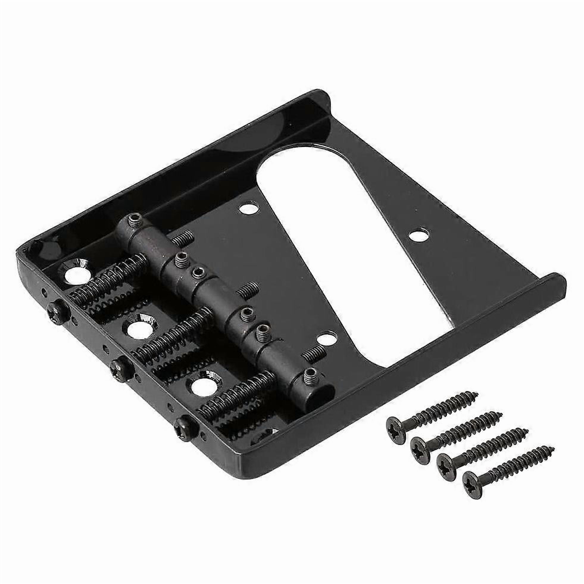 3 Saddle Ashtray Bridge for Telecaster Tele Electric Guitar (Black ...